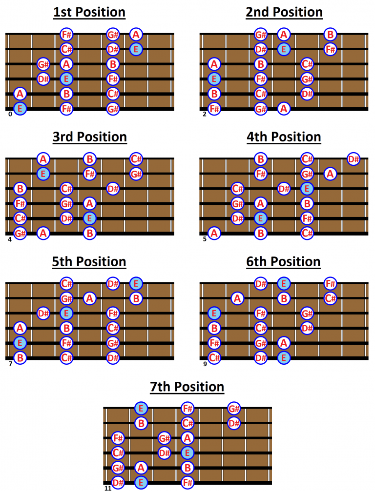 E MAJOR SCALE: What is it and How to play it on Guitar
